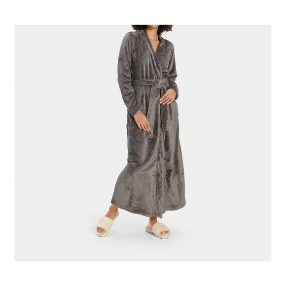 UGG | Intimates & Sleepwear | New Ugg Marlow Robe In Charcoal | Poshmark